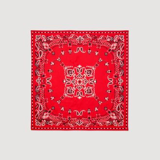 Sandro Seidenhalstuch mit Bandana-Muster