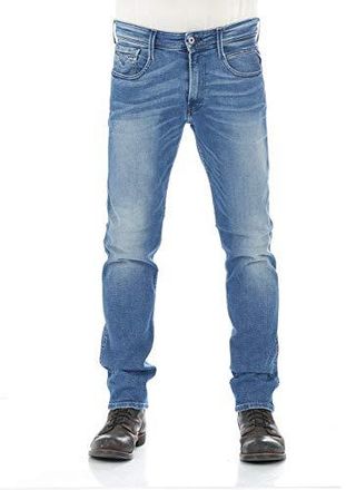 Replay Herren Jeans Anbass Slim-Fit mit Comfort Stretch, Medium Blue 009 (Blau), 30W / 30L