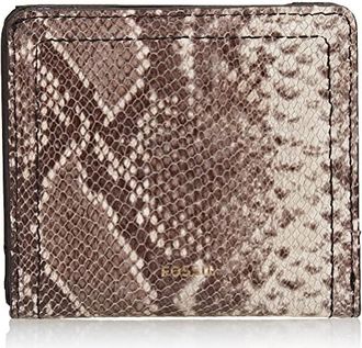 Fossil Fossil Portefeuille pour femme - Pochette zippée en cuir effet python gaufré Logan SL8266874 - 7,75 L x 3/4 l x 4 H