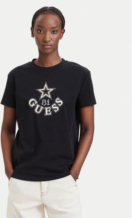 Guess T-Shirt V6YI04 K4268 Schwarz Regular Fit