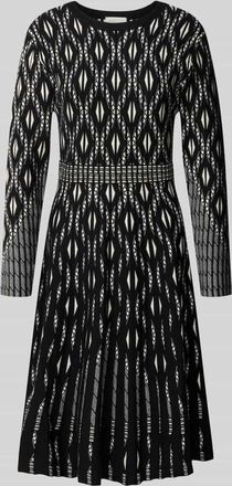 Apricot Knielanges Strickkleid im Allover-Look