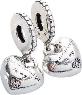 Pandora Charme Coeur M&egrave;re & Fille - Femme - Accessoires - Blanc - Taille: ONE Size