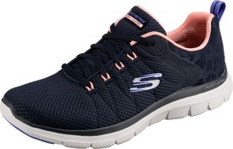 Skechers Damen Flex Appeal 4.0 Elegant Ways Sneaker, Navy Mesh Multi Trim, 36 EU