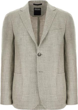 Ermenegildo Zegna Homme, Vestes, Gris, Taille: S Blazer Crois&eacute;