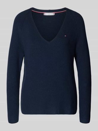 Tommy Hilfiger Regular Fit Strickpullover aus reiner Baumwolle