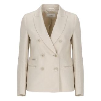 PESERICO Femme, Vestes, Beige, Taille: 40 FR Blazer Crois&eacute;