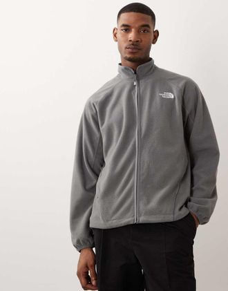 The North Face Oxara - Fleece-Oberteil in Grau mit durchgehendem Rei&szlig;verschluss