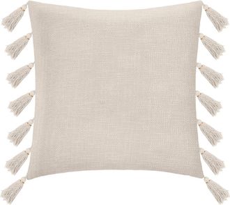 Atmosphera Atmosphera - Kissen Gyspy aus elfenbeinfarbener Baumwolle 50x50 cm - Elfenbein