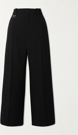 Chloé Pantalon Droit En Crêpe De Laine - Noir