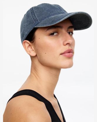 Arket Cap Aus Gewaschener Baumwolle -Blau