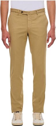 PT01 Pt01, Homme, Pantalons, Beige, Taille: 2XL Chinos en coton stretch