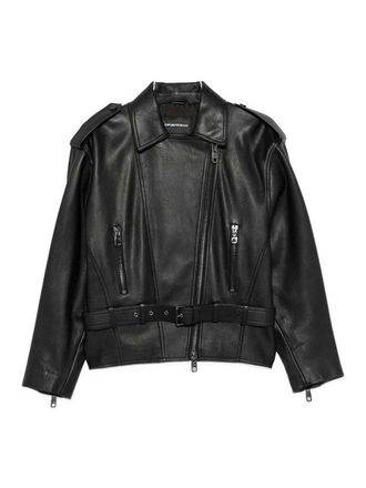 Emporio Armani Blouson En Cuir - Noir