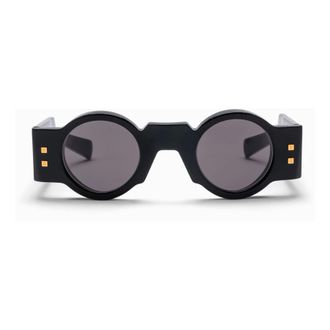 Balmain Femme, Accessoires, Noir, Taille: ONE Size &Eacute;dition Limit&eacute;e Lunettes de Soleil Rondes Noires