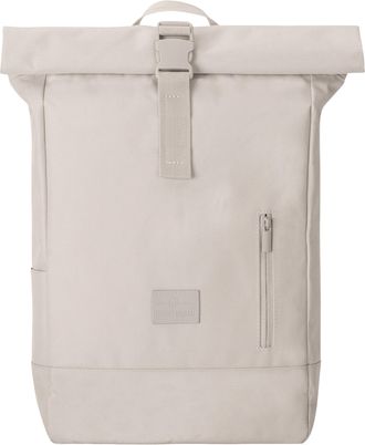 Johnny Urban Rucksack Damen & Herren Beige - Robin Medium - Rolltop Mit Laptopfach für Uni Business Fahrrad - 15L - Nachhaltig - Wasserabweisend
