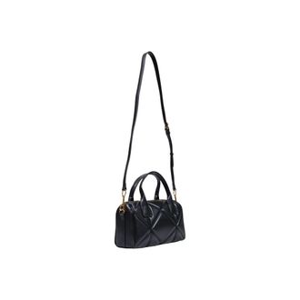 Love Moschino Quilted Polyurethane Shoulder Bag - Black