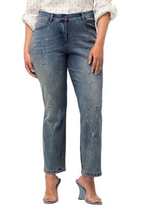 Ulla Popken Damen Mandy Jeans, Blau, 42W x 30L
