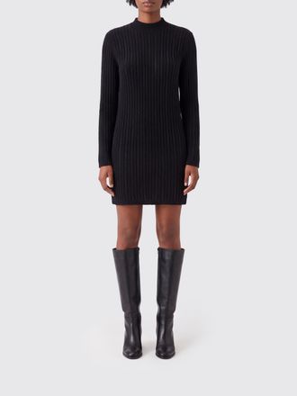 Twinset Mini-robe en maille c&ocirc;tel&eacute;e &agrave; manches longues et clous