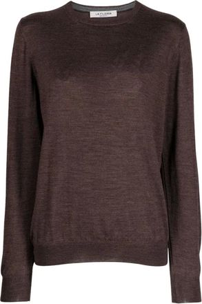 La Fileria Pull en Laine Vierge - Homme - Pulls - Brun - Taille: 2XL