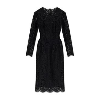 Dolce & Gabbana Spitzenkleid - - Dresses - Damen - Schwarzk - S