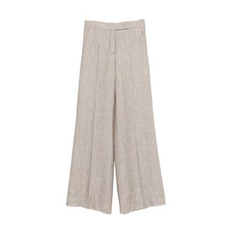 Max Mara Deserto Wide Hosen - - Trousers - Damen - Braun - S