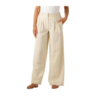 Moss Copenhagen Damen, Hosen, Beige, LGr&ouml;&szlig;e