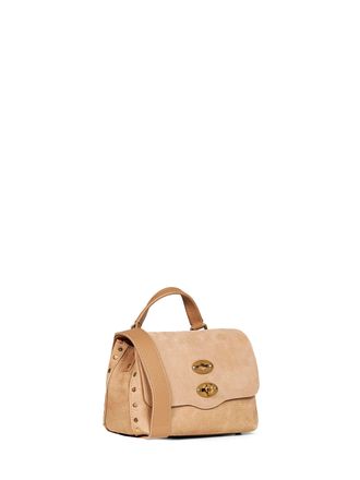 Zanellato Womens Handbag Postina Baby Beige San Gimignano Bovine Leather Handbags Hand Bags