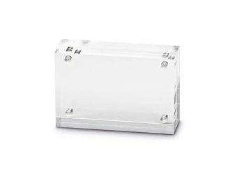 Maul cadre photo MAULstyle en acrylique 7,5x5x2cm | Cadre photo double face en format portrait ou paysage pour photos, collages et images | Cadre large pou