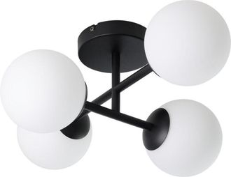 Eglo Plafonnier Castrovido 4 lumi&egrave;res noir - 902094