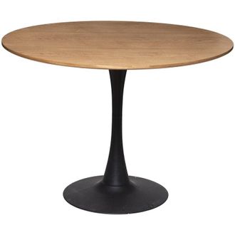 Atmosphera Atmosphera - Esstisch Elias - Metall und Holz D100 cm cr&eacute;ateur dint&eacute;rieur