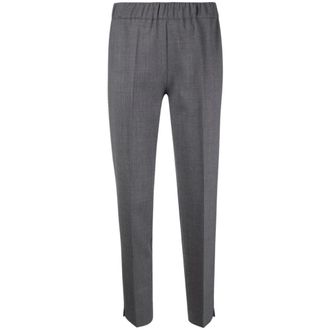 D.exterior Wollhose mit Kordelzug - - Trousers - Damen - Grau - XS