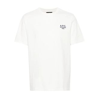 A.P.C. Standard Rue Madame T-Shirt Wei&szlig;/Marine - - Tops - Herren - Wei&szlig; - 2XL