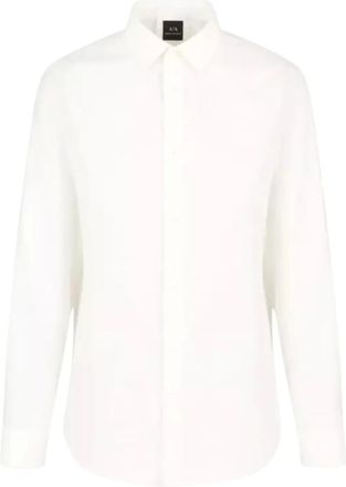 A|X Armani Exchange Homme, Chemises, Blanc, Taille: XL Camicia Logo Allover