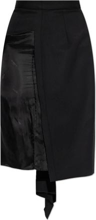 VETEMENTS Femme, Jupes, Noir, Taille: 36 FR Jupe Asym&eacute;trique Avec Fente