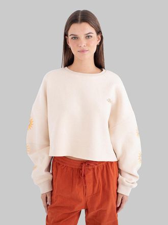 Hurley Hurley Island Crew Crop Sweater plains