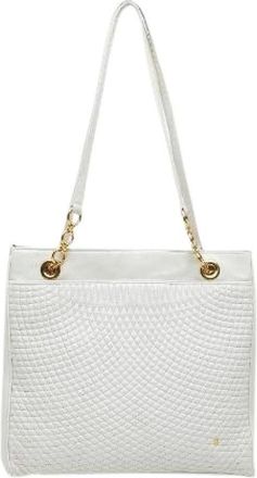 Bally Sac cabas en cuir Pre-owned - Femme - Pre-owned - Blanc - Taille: ONE Size