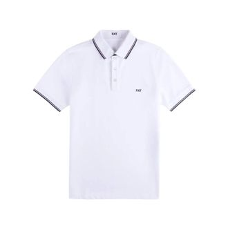 Fay Herren Polo Shirt Wei&szlig; Ss25 - - Tops - Herren - Wei&szlig; - M