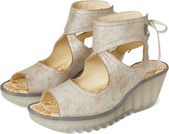 FLY London Fly London Damen YULP571FLY Sandal, Pearl, 38 EU