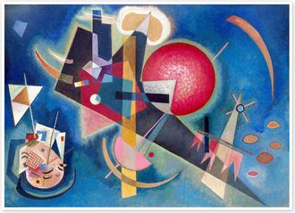 Posterlounge Im Blau Poster von Wassily Kandinsky 40 x 30 cm Blau Wandbilder Wanddeko