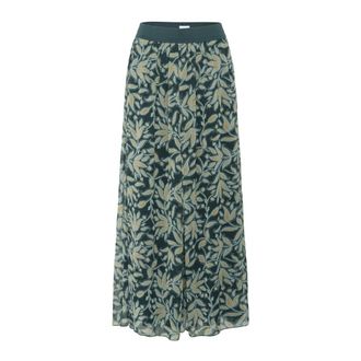 Saint Tropez Femme, Jupes, Vert, Taille: 38 FR Jupe Maxi Pliss&eacute;e Autumn Floral