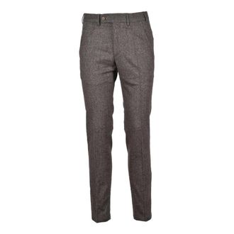 Digel Wollmischung Seidenhose - - Trousers - Herren - Braun - 3XL