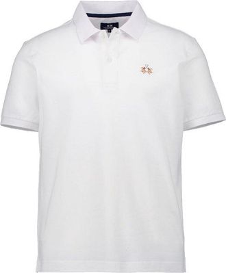 La Martina Herren Polo-Shirt wei&szlig;