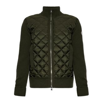 Moncler Cardigan matelass&eacute; - Homme - Pulls - Vert - Taille: L