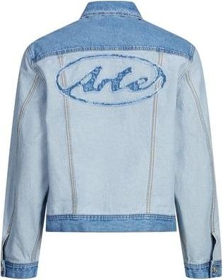 Arte Veste denim &agrave; col classique en coton