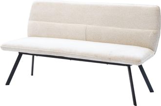 Giga Meubel Esszimmerbank Beige - Stoff - 2,5-Sitzer - Esszimmerbank Harper