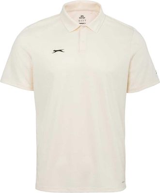 Slazenger Poloshirt f&uuml;r Herren, Kricket, 3/4 &Auml;rmel (Cremefarbe)