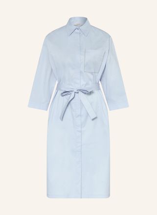 PESERICO Peserico Hemdblusenkleid Mit Schmucksteinen Und 3/4-Arm blau