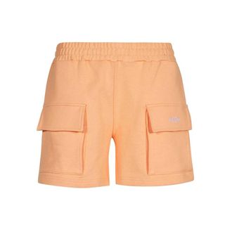 Msgm Baumwoll-Shorts mit elastischem Bund Damen - - Shorts - Damen - Orange - M