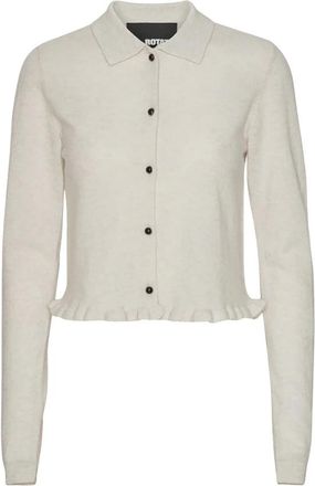 Rotate Rotate Birger Christensen, Femme, Pulls, Blanc, Taille: 42 FR Cardigan Polo en Tricot