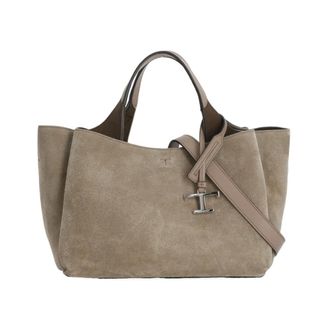 Tod's Femme, Sacs, Gris, Taille: ONE Size Sac &agrave; main en cuir su&eacute;d&eacute;