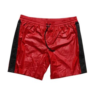 Dolce & Gabbana Homme, Maillots de bain, Rouge, Taille: XL Swim Trunks Side Stripes